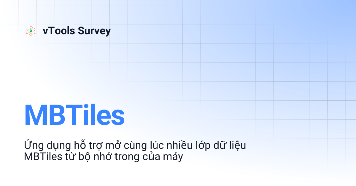 MBTiles | vTools Survey